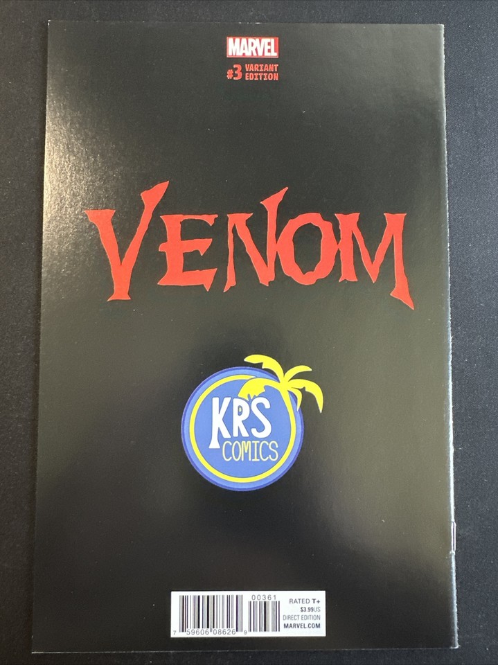 VENOM #3 KRS Comics Variant Cover Infinity Gauntlet Homage Marvel ...