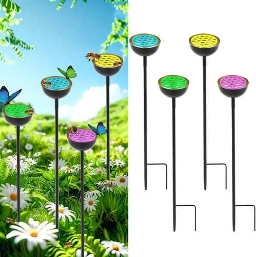 4 Pack Bee Cups for Garden with Bee Island, Bee Waterer and Butterfly ...