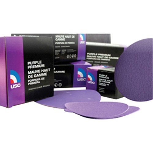 Purple Premium 80 Grit 6" Hook & Loop Abrasive Discs, BX/50 USC-991406 ...