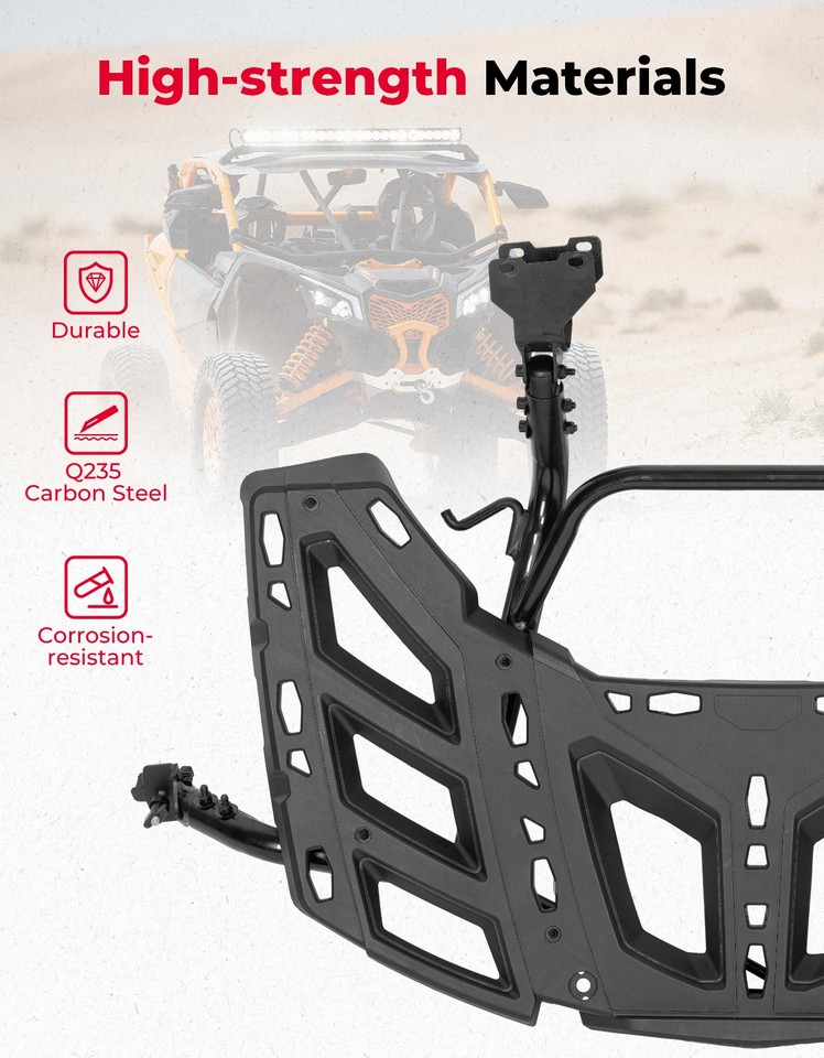 #715002881 Rear Tire Cargo Rack LinQ Pivoting Rack For 2017-2025 Can Am ...