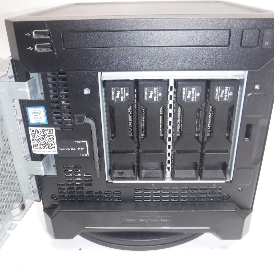HP PROLIANT MICROSERVER GEN 8 XEON E3-1220LV2 @ 2.3 GHZ 16BB 4X2TB HDD ...