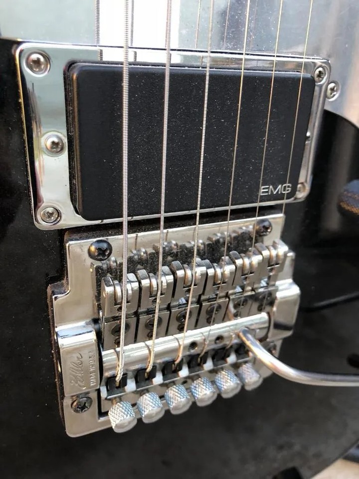 Rare Hamer Phantom GT Glenn Tipton Metallic Black Electric Guitar ...