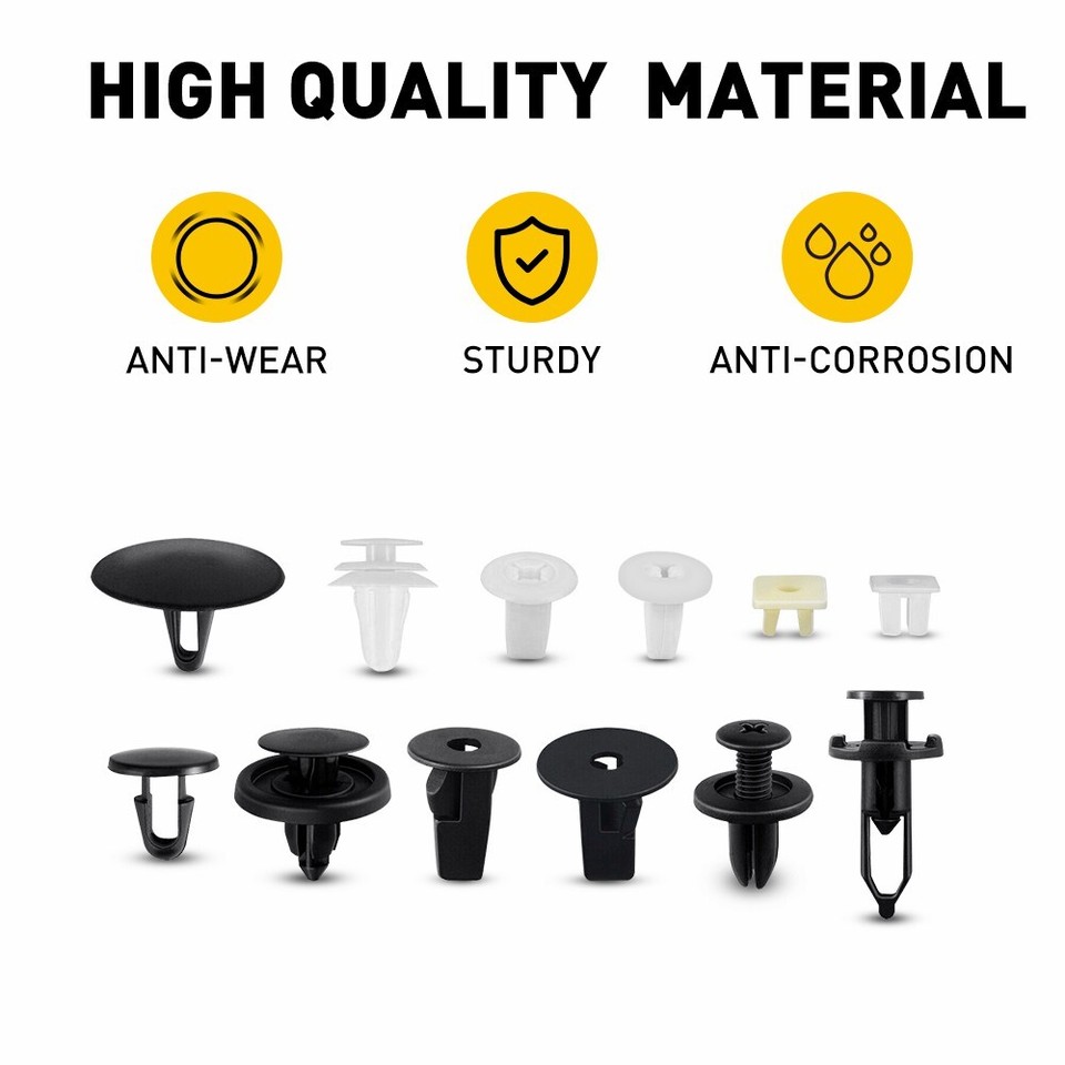 146 PCS Car Body Trim Clips Retainer Bumper Auto Panel Push Plastic ...