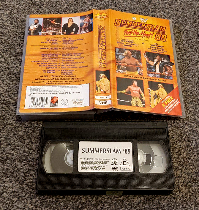 WWF/WWE SUMMERSLAM 89 HULK HOGAN MACHO MAN WRESTLING PAL VHS VIDEO ...