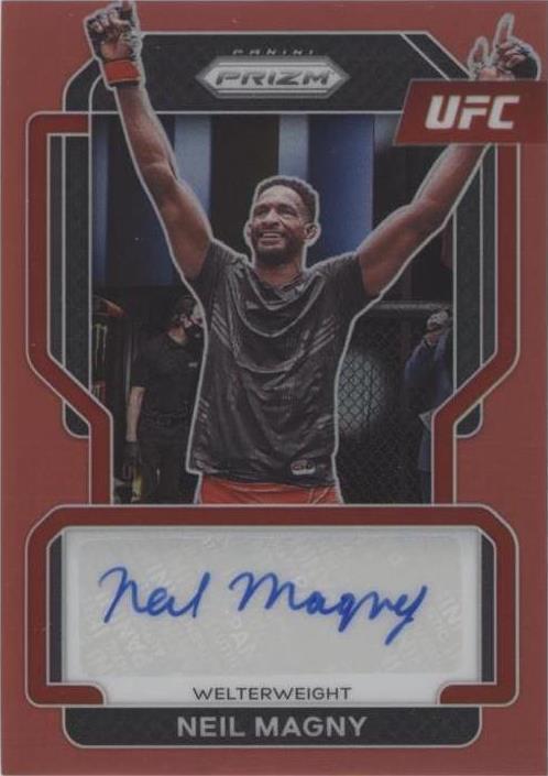 2022 Panini Prizm UFC - Signatures Neil Magny #SG-NMG Red Prizm /99 (AU ...