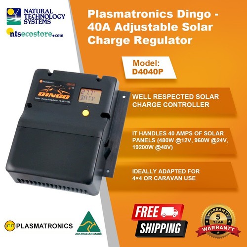 Plasmatronics Dingo Solar Charge Controller 40A Positive D4040P | eBay ...