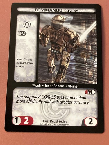 Commando COM - 5S - RARE Battletech CCG TCG Card Game | eBay