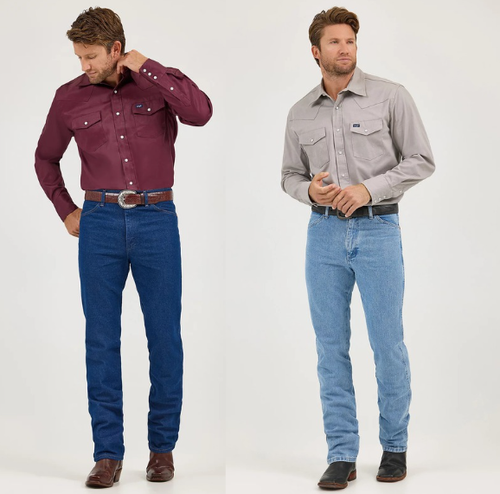 Wrangler Cowboy Cut Slim Fit Jean Antique Wash and Prewashed Indigo ...