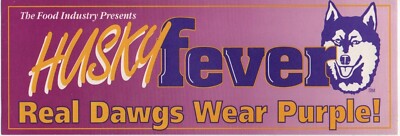 VTG University of Washington Huskies Husky Fever Real Dawgs Wear Purple ...