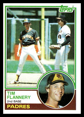1983 Topps #38 Tim Flannery San Diego Padres Baseball VG/EX | eBay