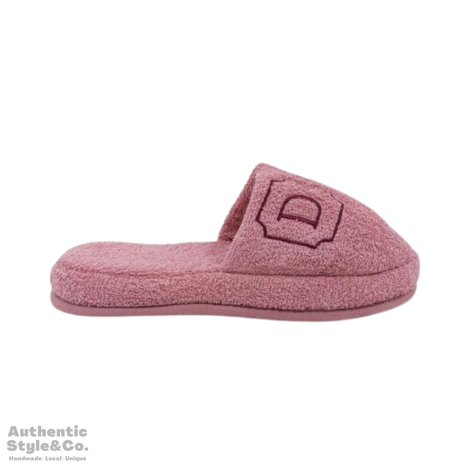 Unisex Personalized Terry Cloth Slippers, Women's Slippers, Monogrammed ...