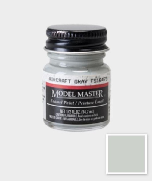 Testors 1731 Fs16473 Aircraft Gray Enamel Paint 1/2 Oz. Flat Model ...