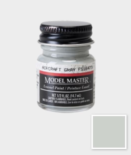 Testors 1731 Fs16473 Aircraft Gray Enamel Paint 1/2 Oz. Flat Model ...