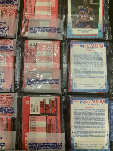 (3) lot of 1989-90 Fleer Basketball Rack Packs W/ Michael Jordan on ...