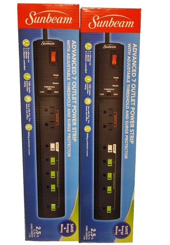 Sunbeam Advanced 7 Outlet Power Strip With Surge Protector | eBay