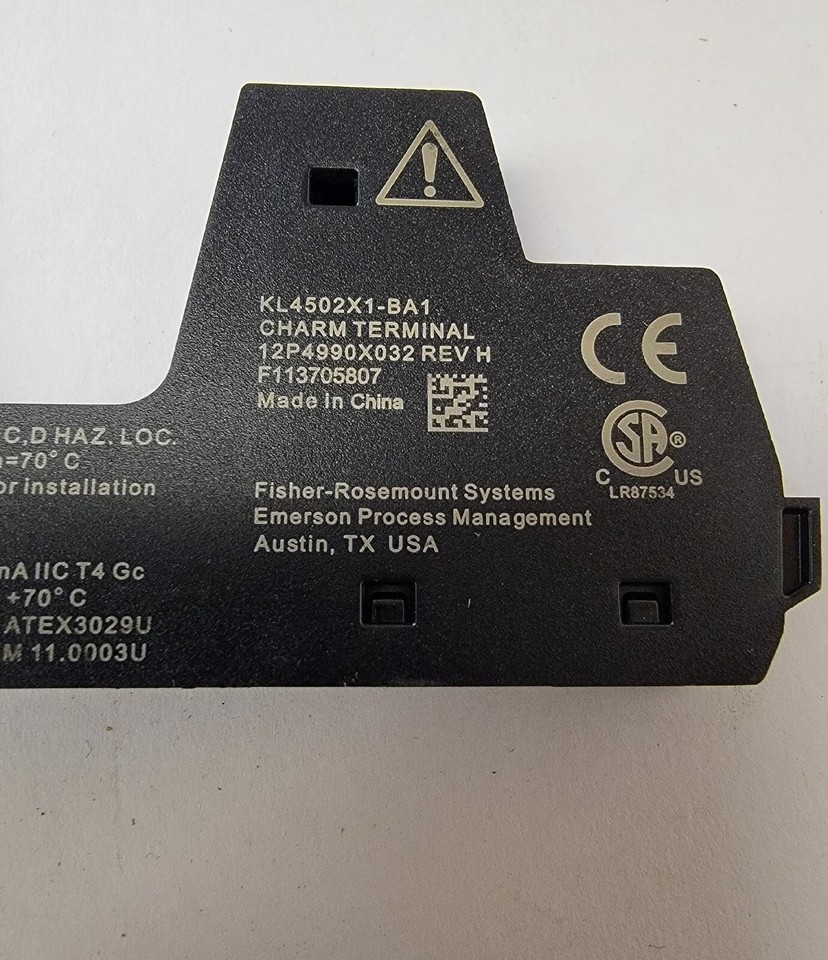 EMERSON DELTAV CHARM TERMINAL REV H. KL4502X1-BA1. LOT OF 2. | eBay