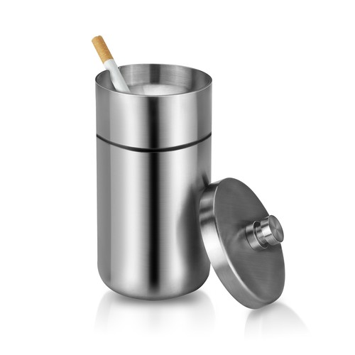 Car Ashtray with Lid Stainless Steel Cigarette Ashtrays for Auto Cup ...