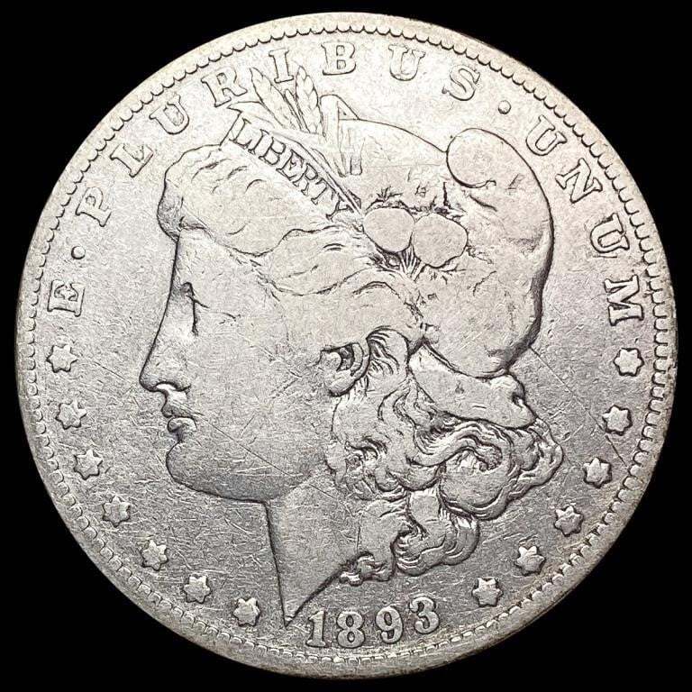 1893 Morgan Silver Dollar Coin NICELY CIRCULATED | eBay