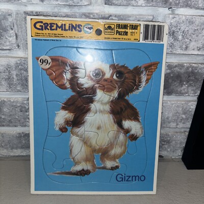 Gremlins GIZMO Frame Tray Puzzle Vintage 1984 Golden Warner Bros 12 ...