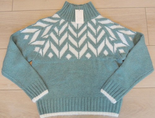 NEW Target S A New Day Fair Isle Turtle Neck Sweater Pull Over Nordic ...