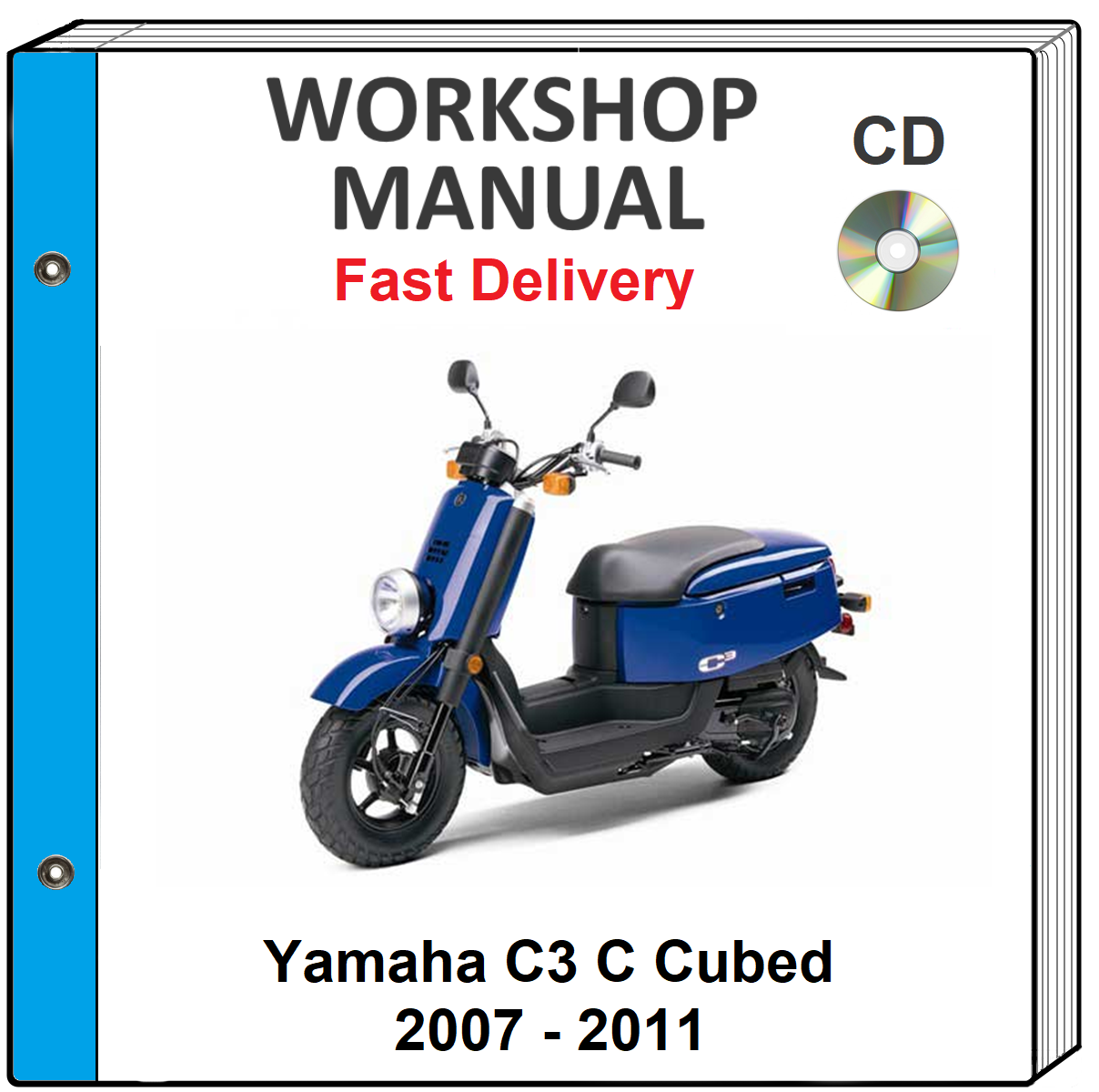 YAMAHA C3 C CUBED 2007 2008 2009 2010 2011 SERVICE REPAIR SHOP MANUAL ...