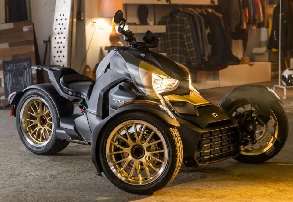 Can-Am OEM Ryker Circuit/Liquid Gold Wheels 3 PC Custom Kit-219401159/ ...