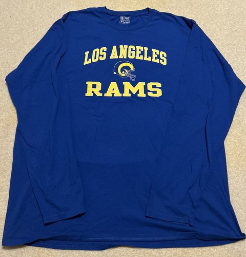 Los Angeles Rams Fanatics Pro Line Long Sleeve T Shirt Blue 2XL | eBay