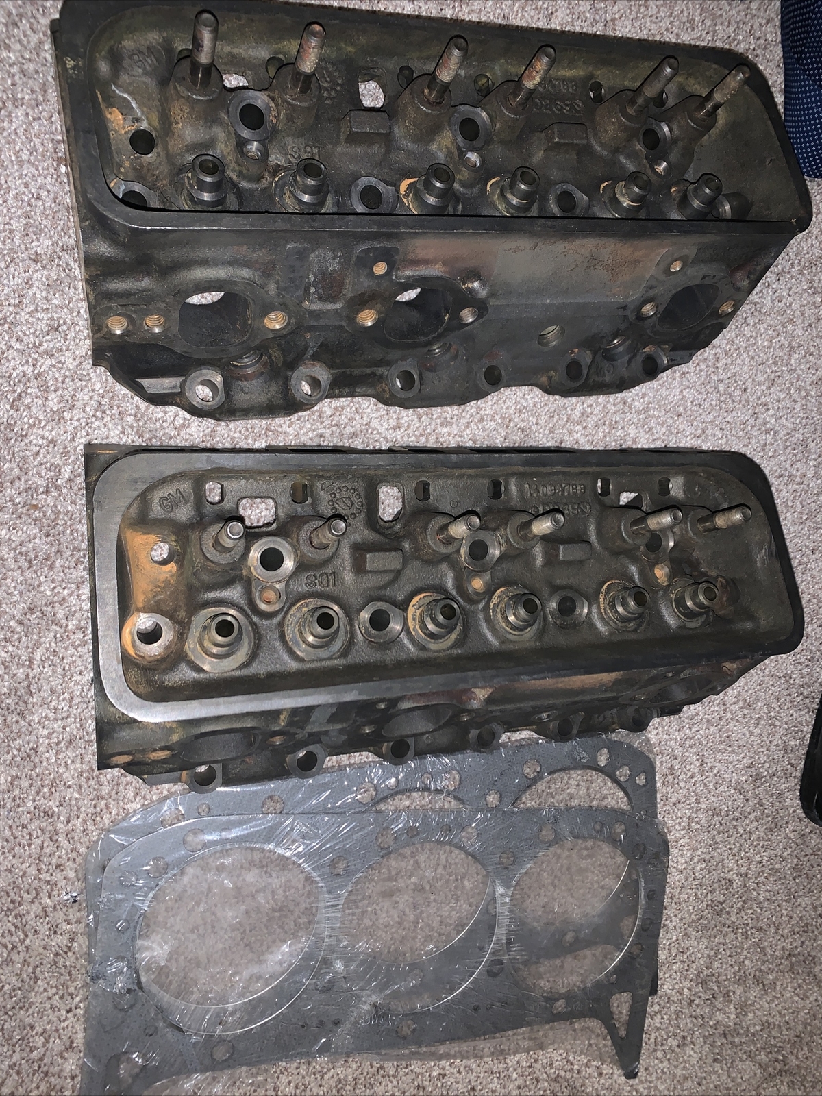 Chevy Astro S-10 S-15 4.3L Cylinder Heads PAIR CAST# 7113 VORTEC | eBay