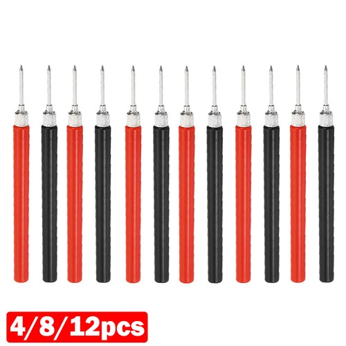 4/8/12PCS 2mm Test Probes Multimeter Test Lead Extention Probe Needle ...