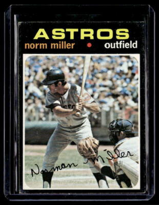 1971 Topps #18 Norm Miller Houston Astros EX Baseball Card *B180 | eBay