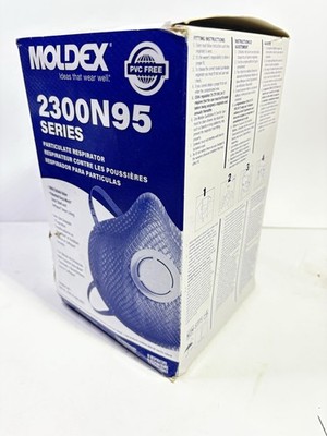 10-Pack MOLDEX 2300N95 Medium/Large Particulate Respirator Face Masks ...