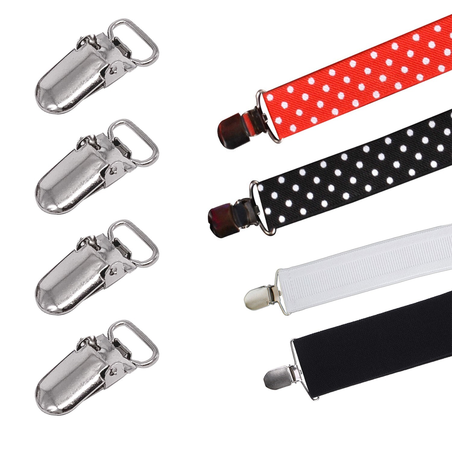 10pcs Metal Brace Clips Dungaree Suspender Clasps Baby Dummy Strap ...