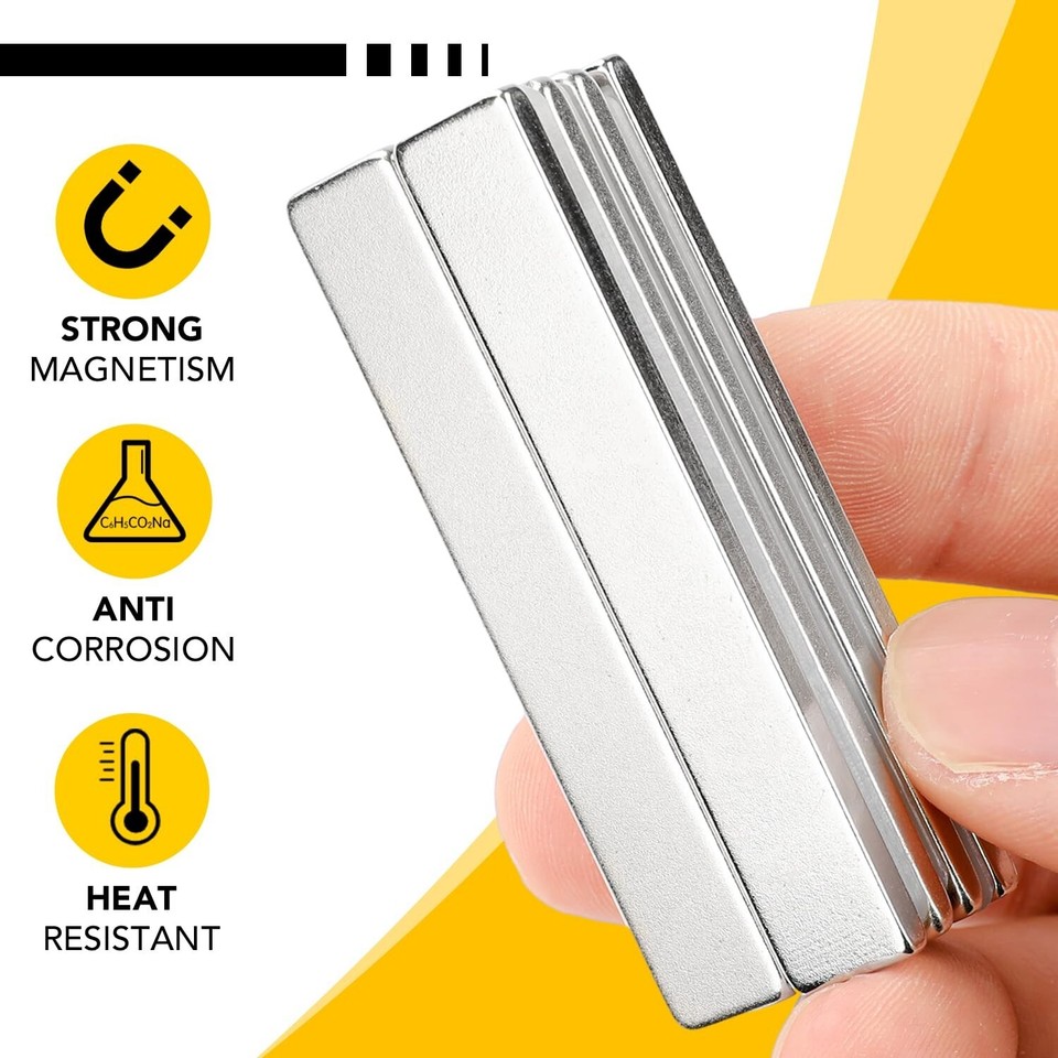 Strong Magnet Strips Heavy Duty - Rare Earth Magnets with Adhesive ...