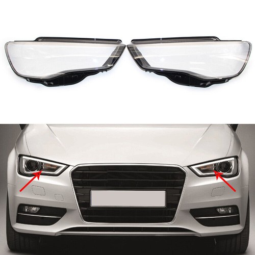 Audi A3 2013-2016 Clear Left and Right Headlight Lens Cover Shell | eBay