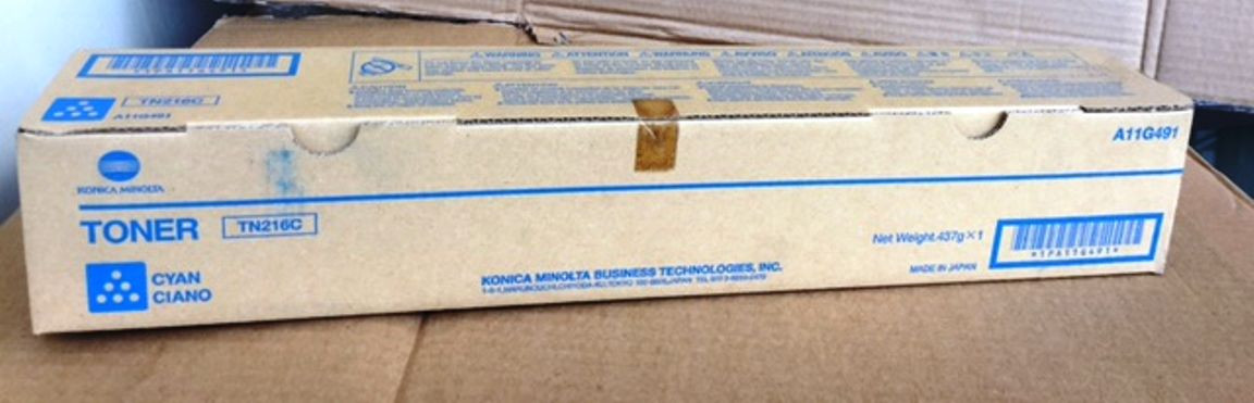 Konica Minolta TN216C Cyan A11G491 C220, C280 Toner Genuine New | eBay ...