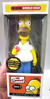 The Simpsons Homer Simpson Talking Bobblehead Wacky Wobbler Funko 2009 ...
