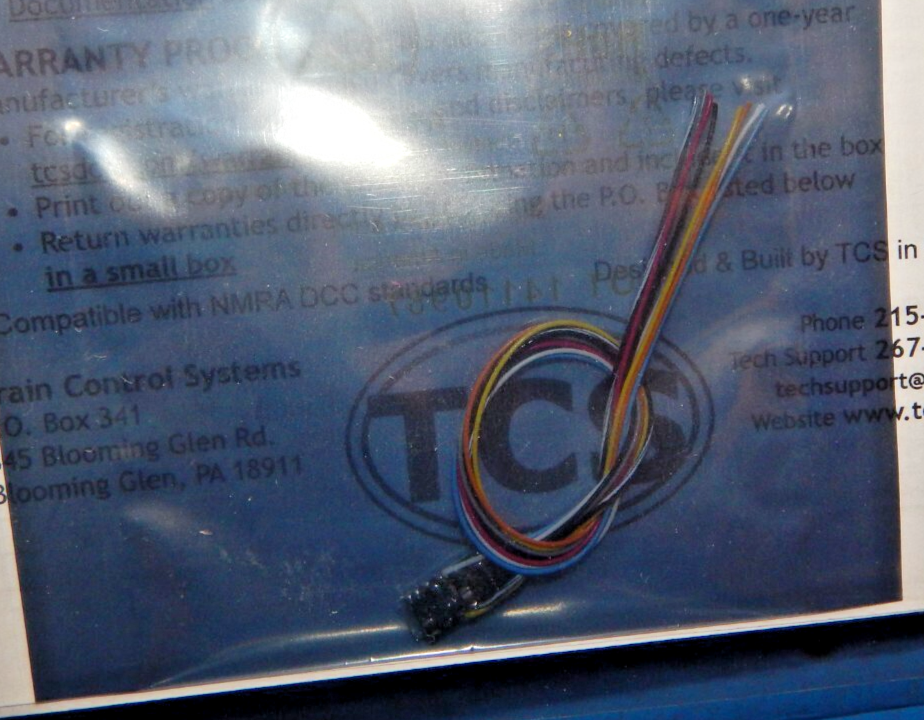 TCS #1296 Z2 Tiny Decoder for small N and Z locomotives NEW | eBay