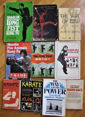 10 DAMAGED MARTIAL ARTS BOOKS SOFTCOVERS BLACK BELT KARATE KUNG FU ...