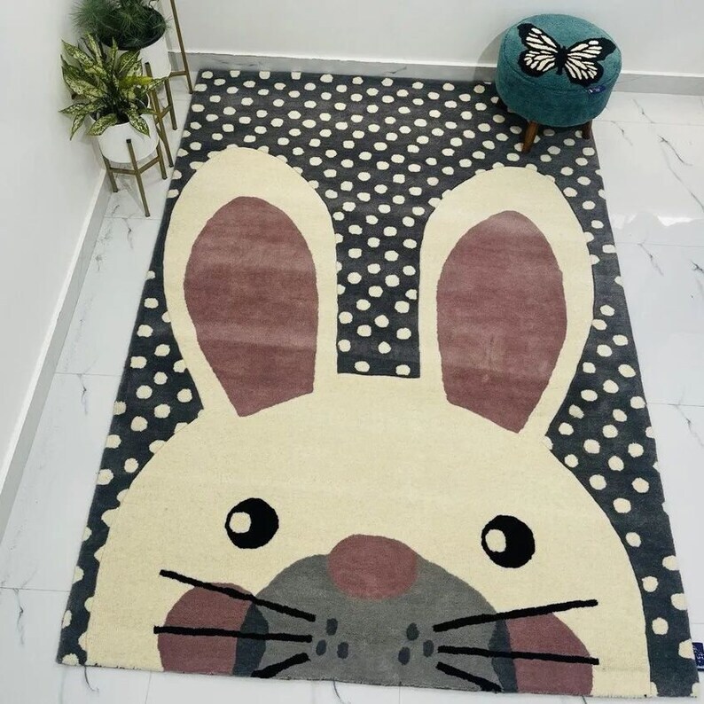 Hand Tufted kids Desings Rug Home decor customize any size | eBay