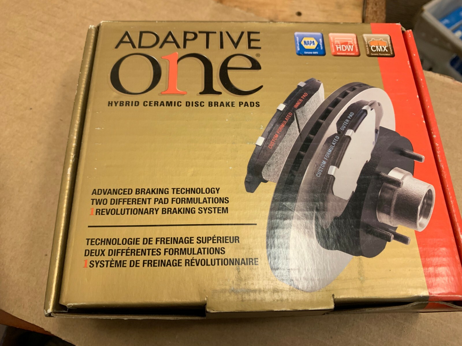 ONE GENUINE ADAPTIVE ONE HYBRID CERAMIC DISC BRAKE PADS AD-7661 | eBay