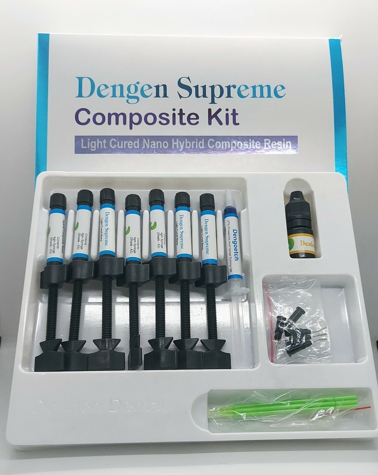 Universal Kit Nano Hybrid Composite 7X4G Kit Dental Dengen | eBay