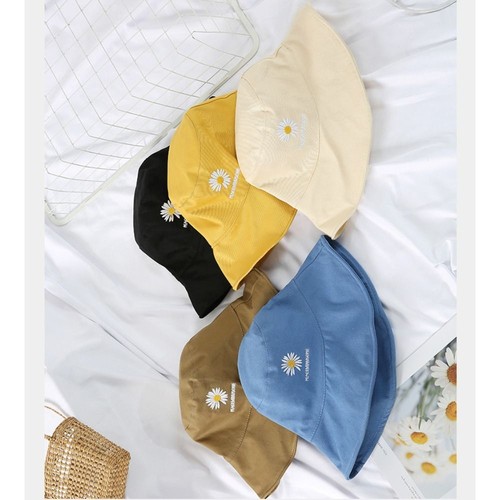 Double Sided Wearable Bucket Hats Daisies Sun Hat Fisherman Cap Men ...