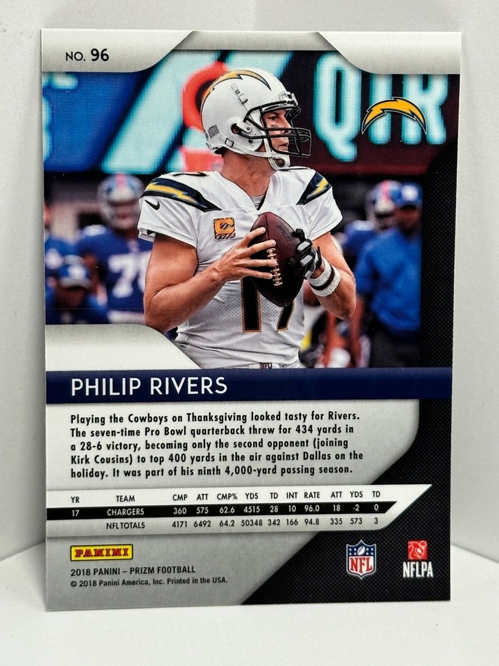 2018 Panini Prizm #96 Phillip Rivers | eBay