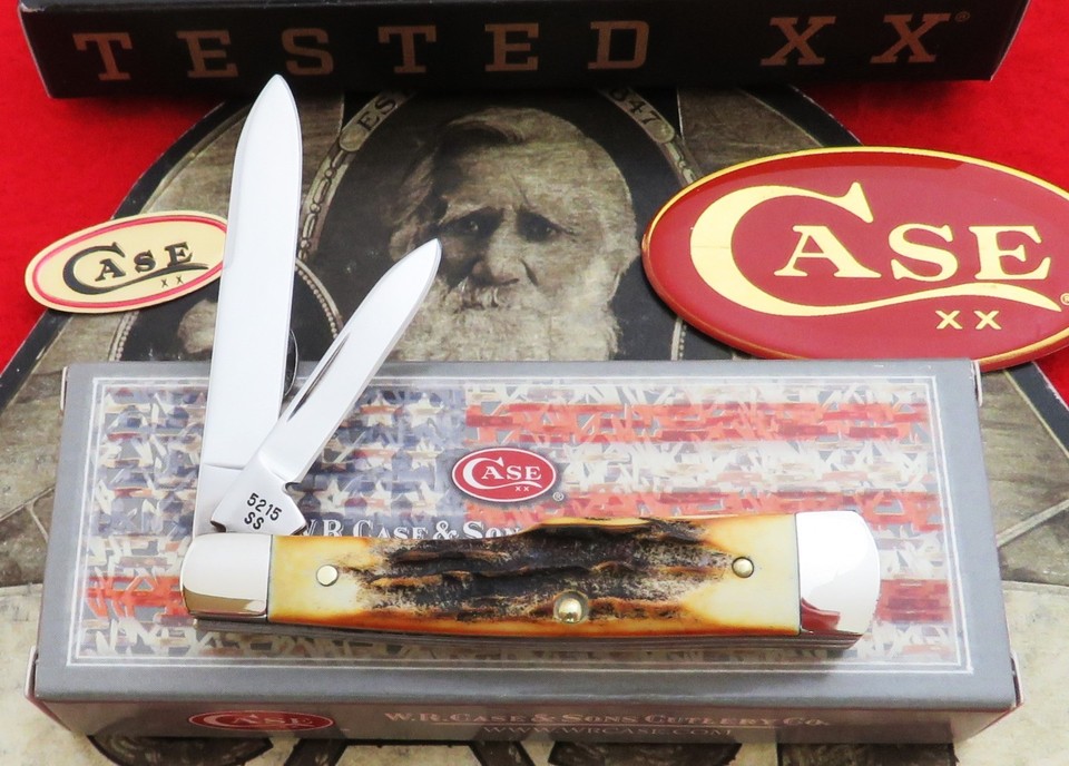 Case XX Stag Gunstock Knife 1989 Centennial Incredible Stag Good Snap ...