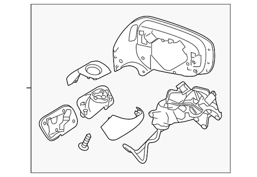 Genuine Subaru Mirror Assembly 91036FL824 | eBay