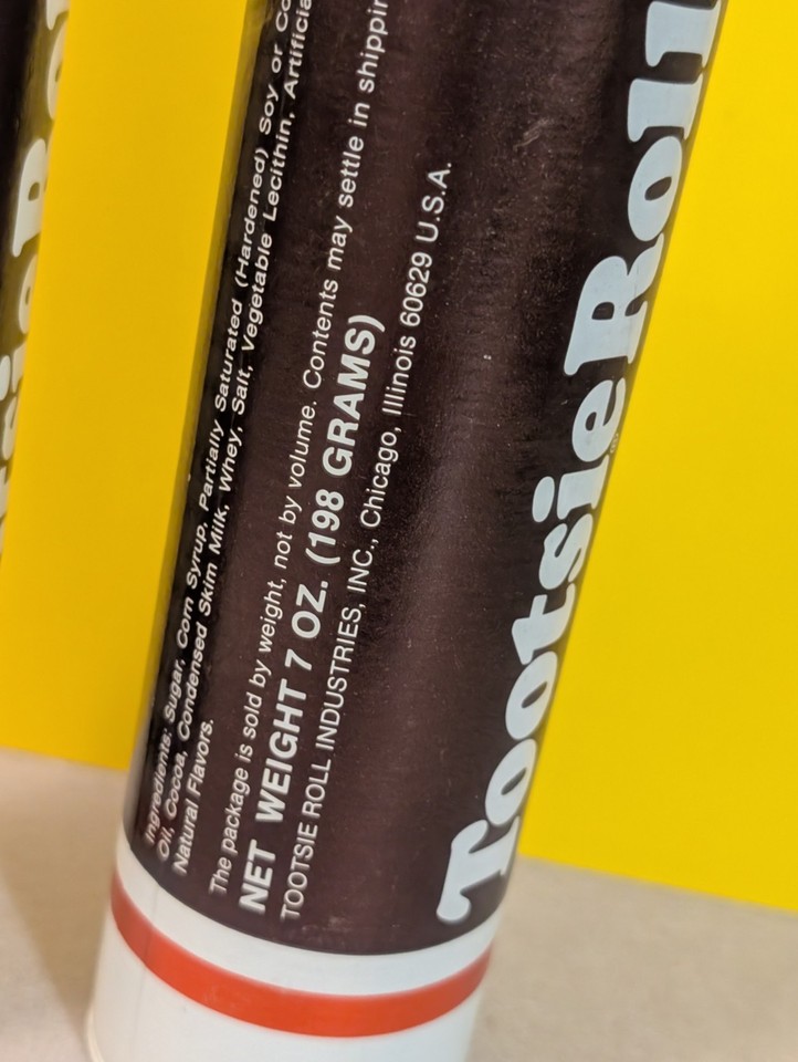 Vintage Tootsie Roll Coin Bank Lot (2) - Empty 8" Re-Usable Chicago ...