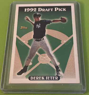 1992 topps #98 derek jeter 1992 draft pick rookie card rc | eBay