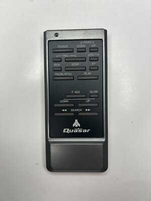 Quasar VSQS0130 Portable VCR Remote Control, Silver OEM for VP5420UQ ...