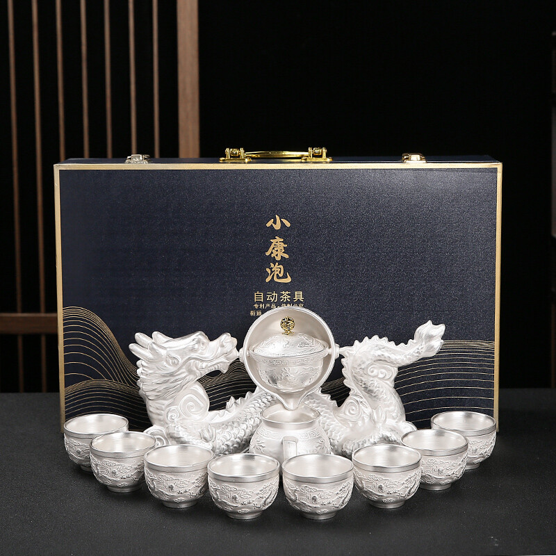 999 Pure Silver Tea Set Handmade Tea Pot Sterling Silver Tea Cup Fair ...