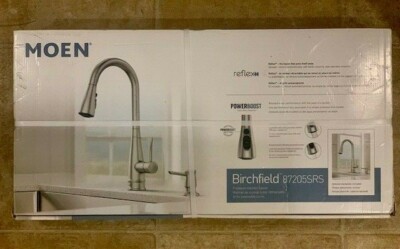 Moen Birchfield 87205SRS Pulldown Kitchen Faucet Brand New | eBay